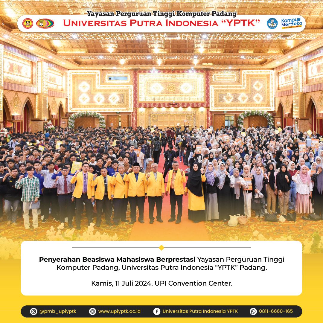 Yayasan Perguruan Tinggi Komputer “YPTK” Padang Berikan 594 Beasiswa Prestasi untuk Mahasiswa ...